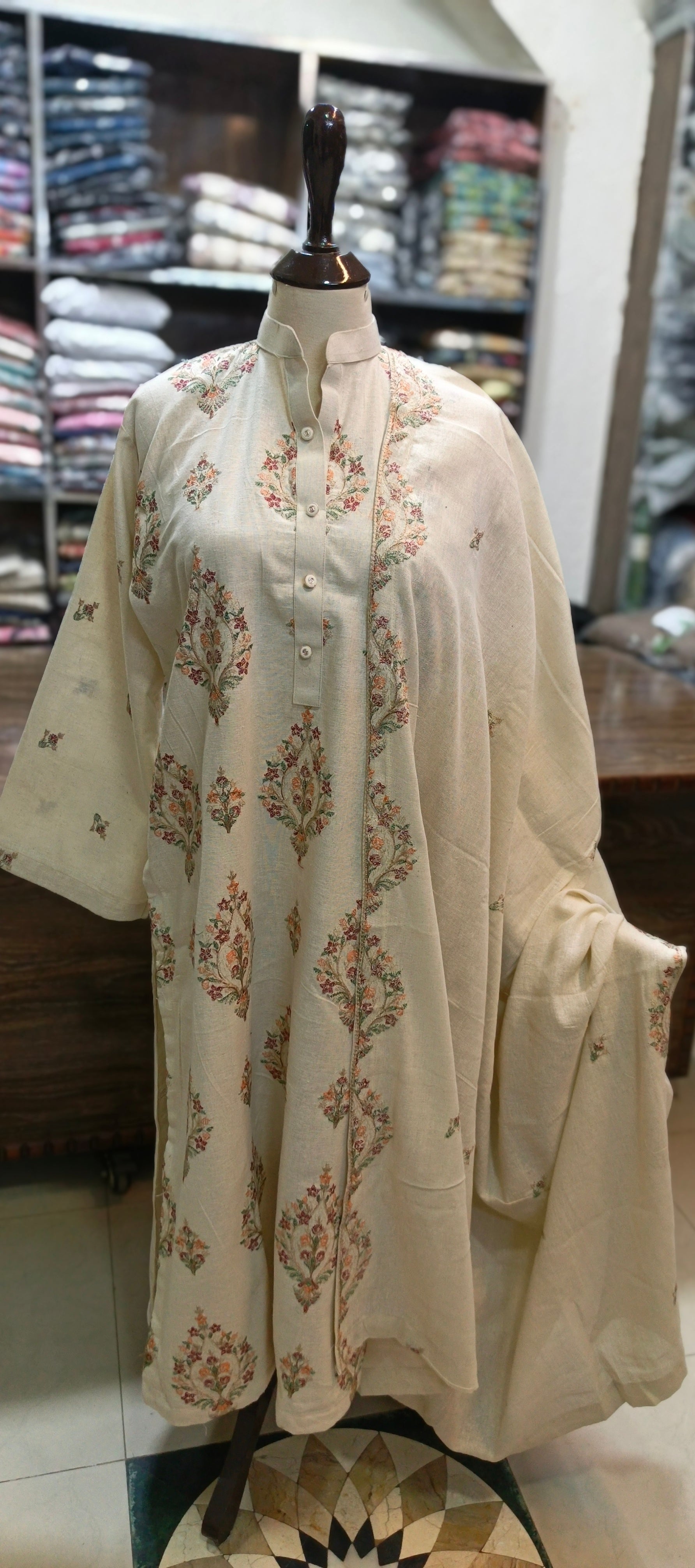 Karandi khaddar embroidered 3 pc – Page 2 – AMBREEN CLOTHING